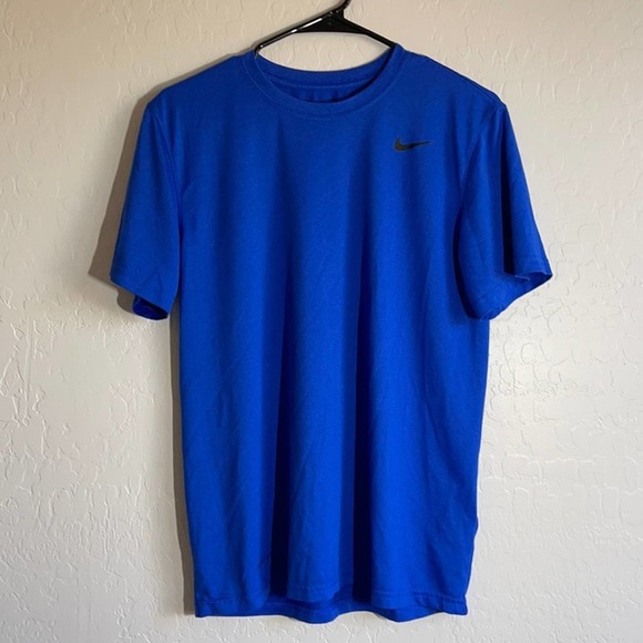 Nike | Shirts | Nike Dri Fit Mens Medium Bright Blue Tee Shirt | Poshmark
